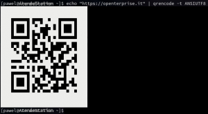 Generating QR Code from Linux command line - openterprise.it